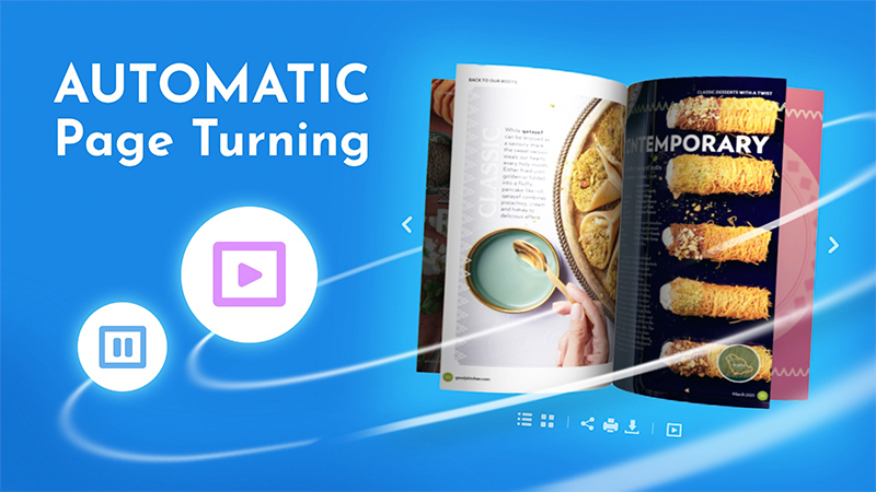 FlippingBook Online Update: Automatic Page Turning